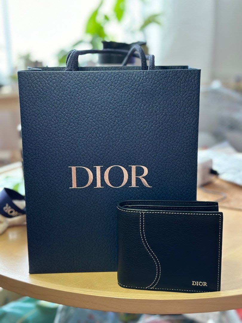 Dior Saddle Bifold Wallet, Luxury, Bags & Wallets on Carousell