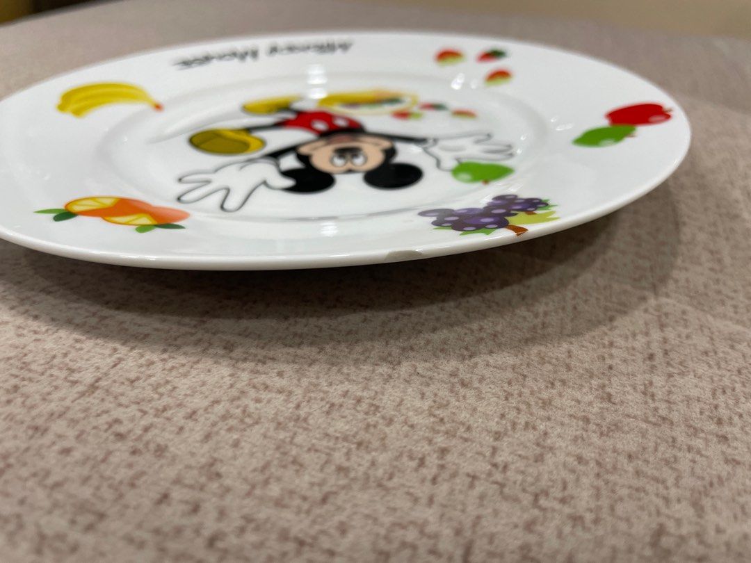 Disney Mickey Mouse Plate, Furniture & Home Living, Kitchenware ...
