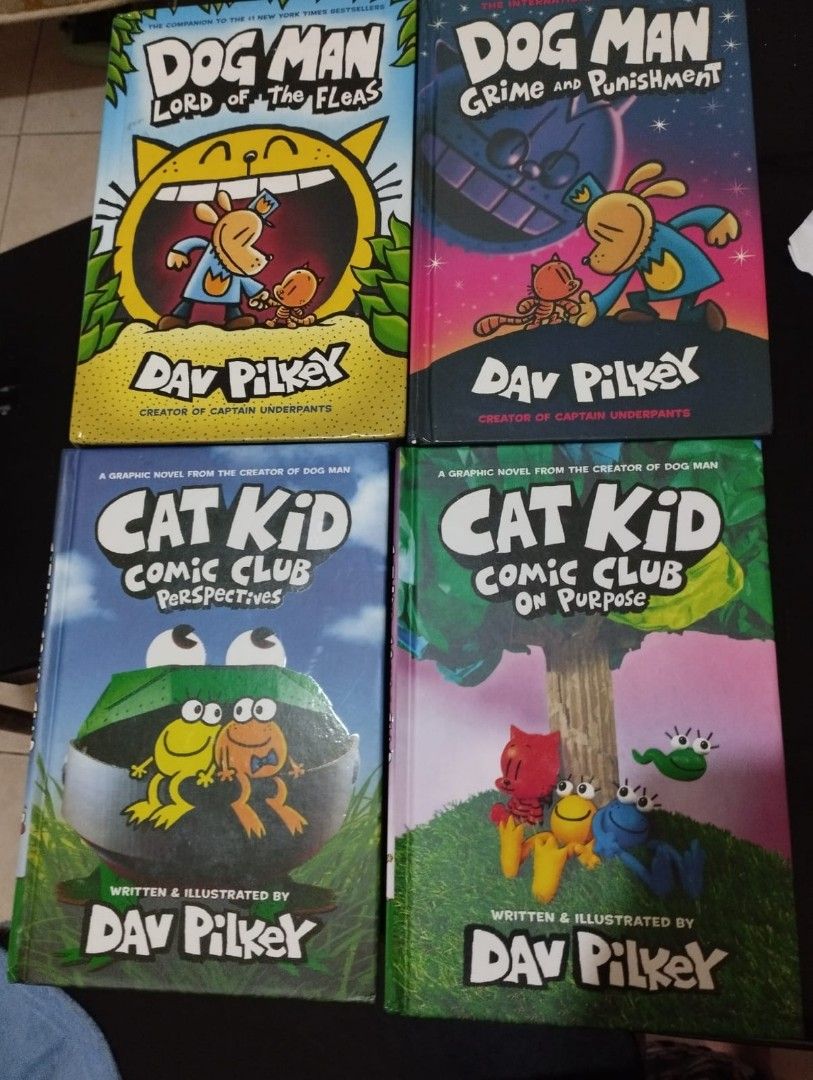 Dog Man and Cat Kid Comic Club Books by Dav Pilkey, Hobbies & Toys ...