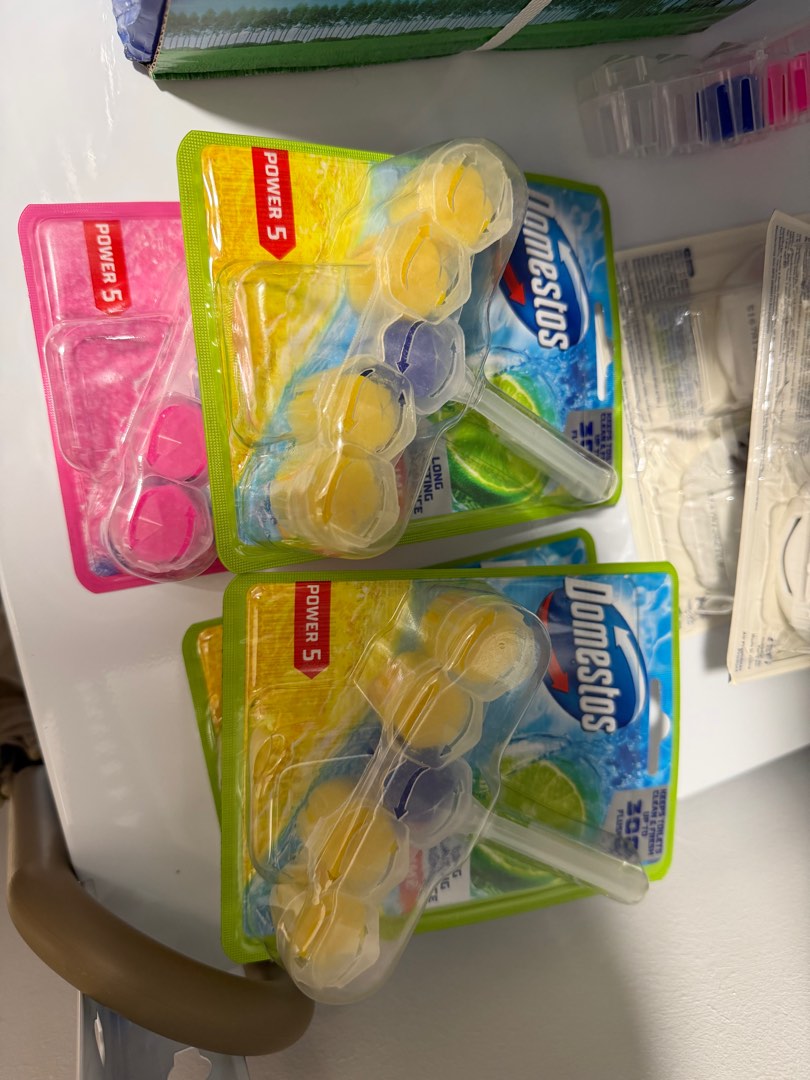 Domestos Power 5 Toilet Bowl Cleaner x4, Furniture & Home Living ...