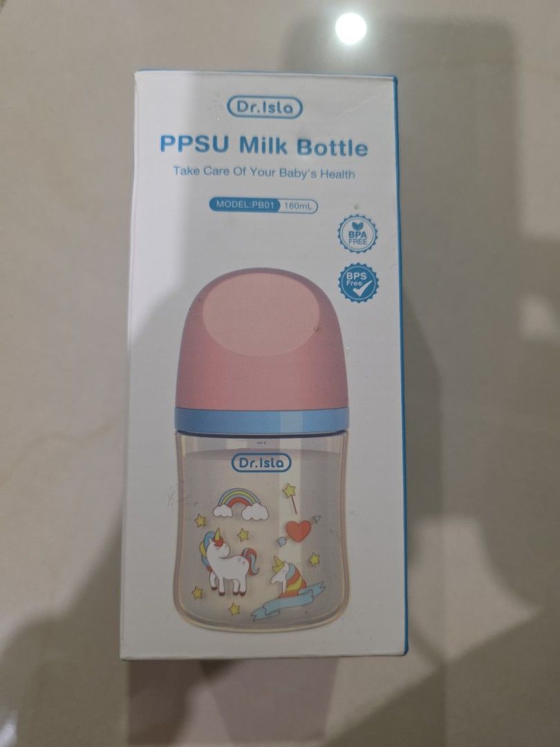 Dr. Isla PPSU Milk Bottle 180ml, Babies & Kids, Nursing & Feeding ...
