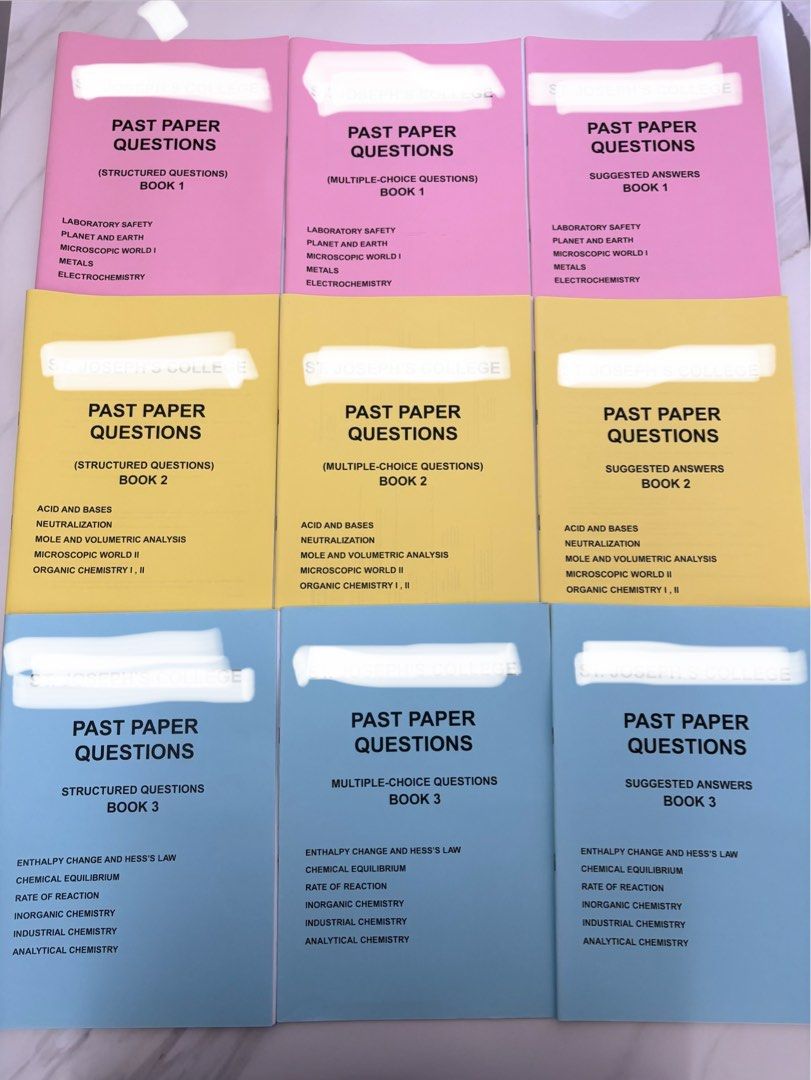 DSE Chem by topic Past Paper, 興趣及遊戲, 書本 & 文具, 教科書 - Carousell