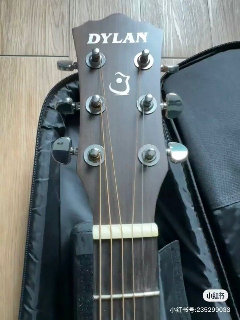 Dylan AM-03 Acoustic Guitar with Fishman Preamp, Hobbies & Toys, Music ...