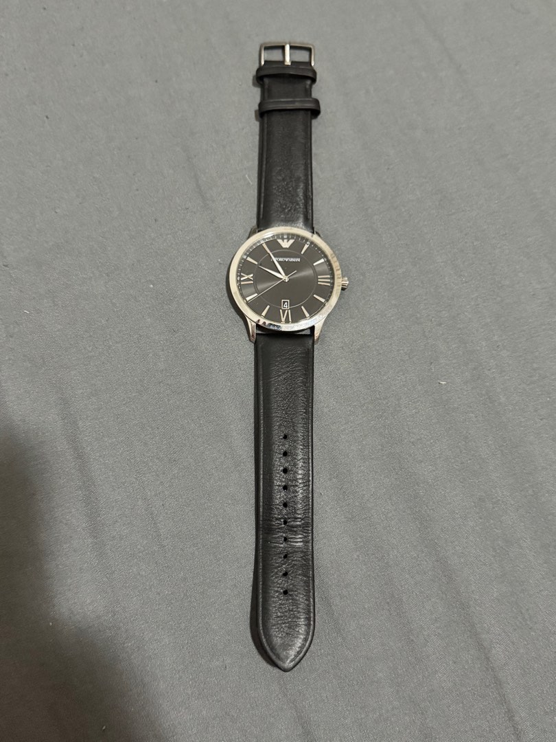 Emporio Armani Black Dial Watch, Men's Fashion, Watches & Accessories ...