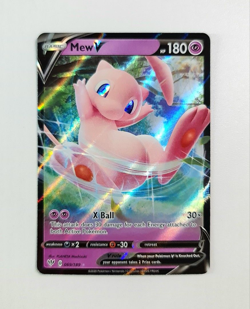 ENG SWSH03 069/189 - Mew V (Full Art Ultra Rare) from Sword & Shield ...