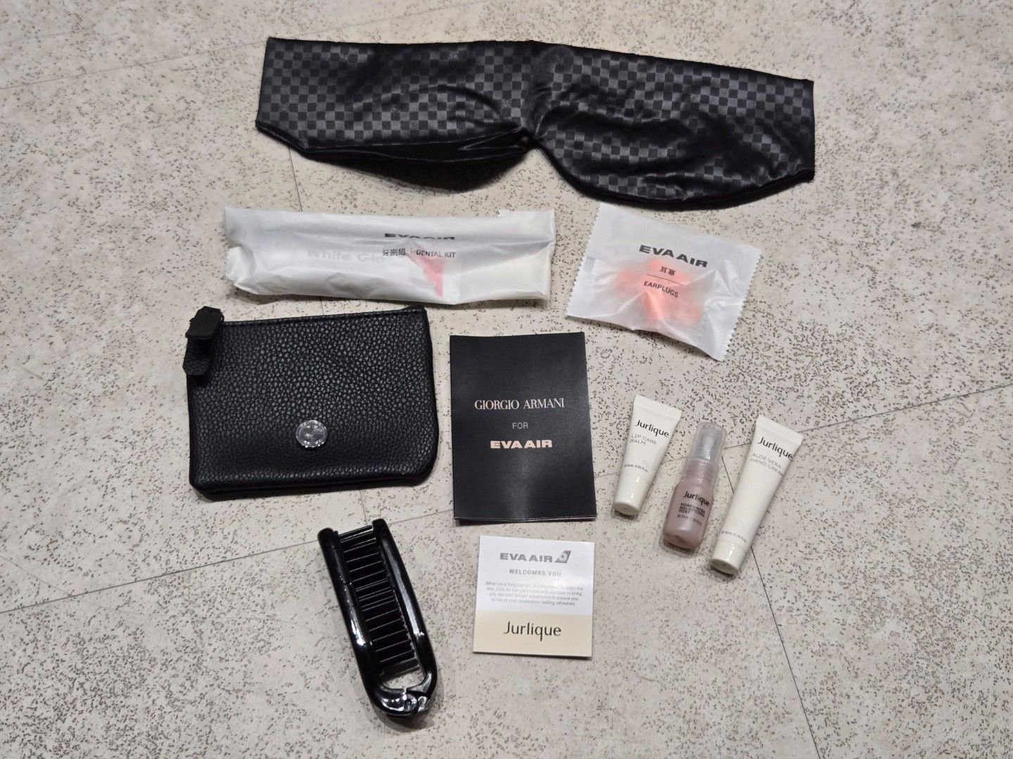 EVA Air Business Amenity Kit - Giorgio Armani x Jurlique, Hobbies ...
