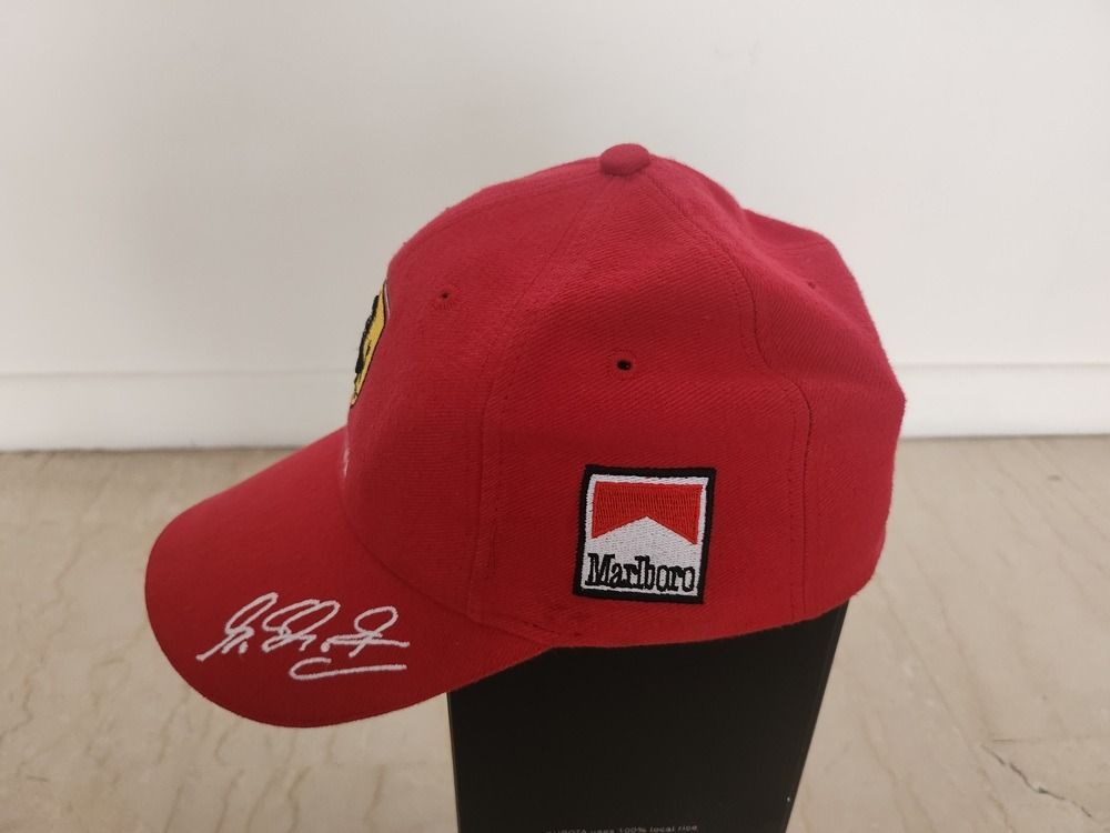 Ferrari F1 Racing Cap with Marlboro Logo & Michael Schumacher Signature ...