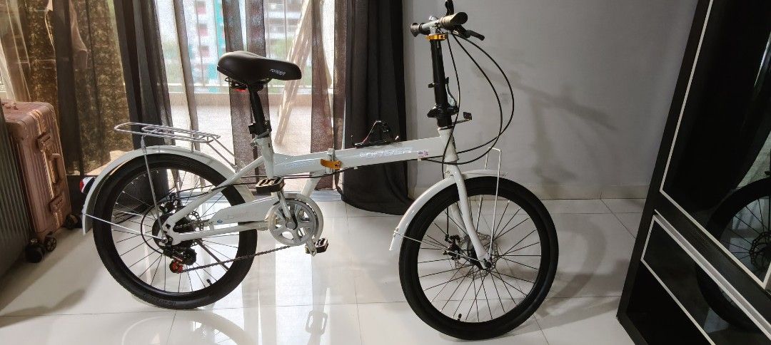 Branded - Forever Folding Bike - White Adult Bike, Sports Equipment ...