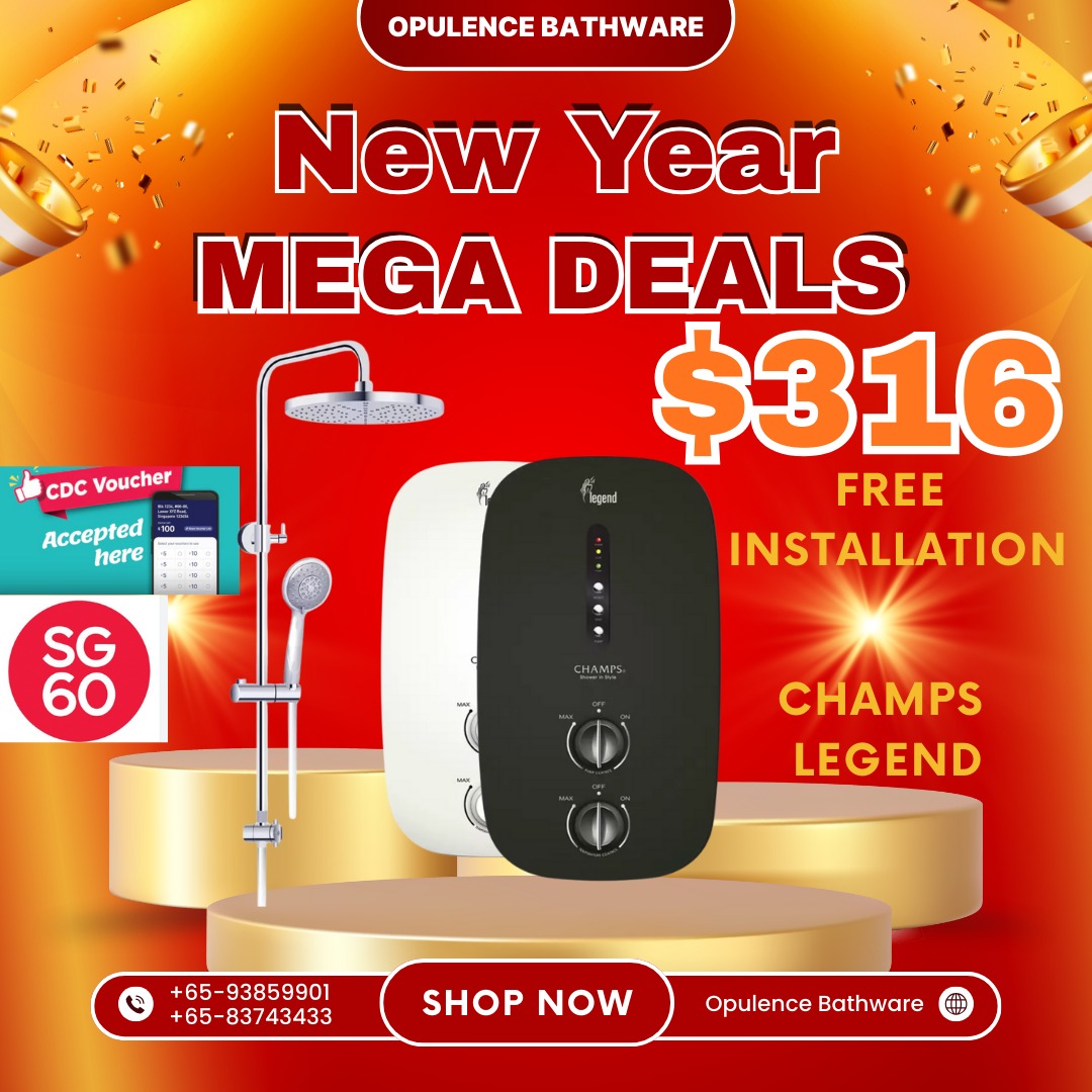 (FREE installation & CDC VOUCHER ACCEPTED) Champs Legend Instant Water ...