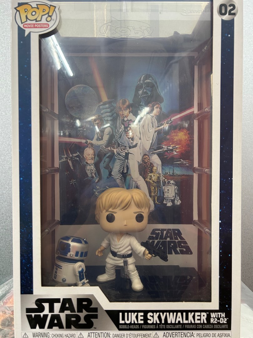 Funko Pop! Movie Posters: Star Wars Luke Skywalker with R2-D2, Hobbies ...