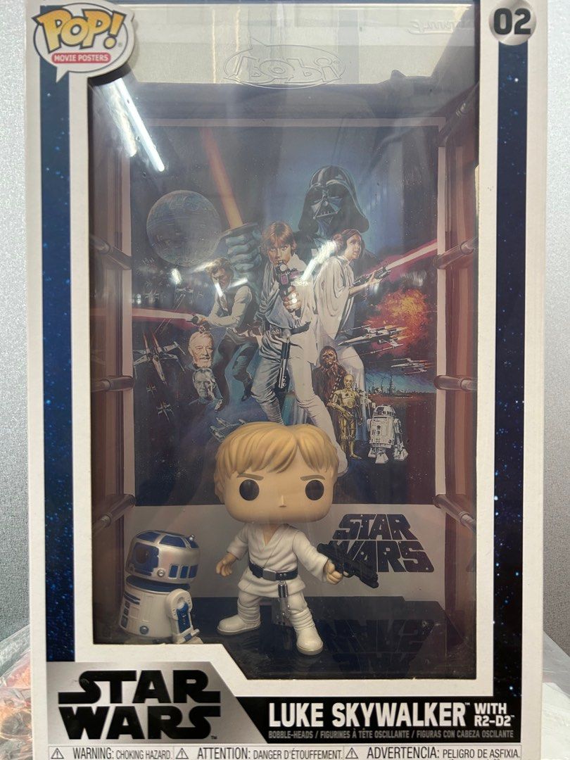 Funko Pop! Movie Posters: Star Wars Luke Skywalker with R2-D2, Hobbies ...
