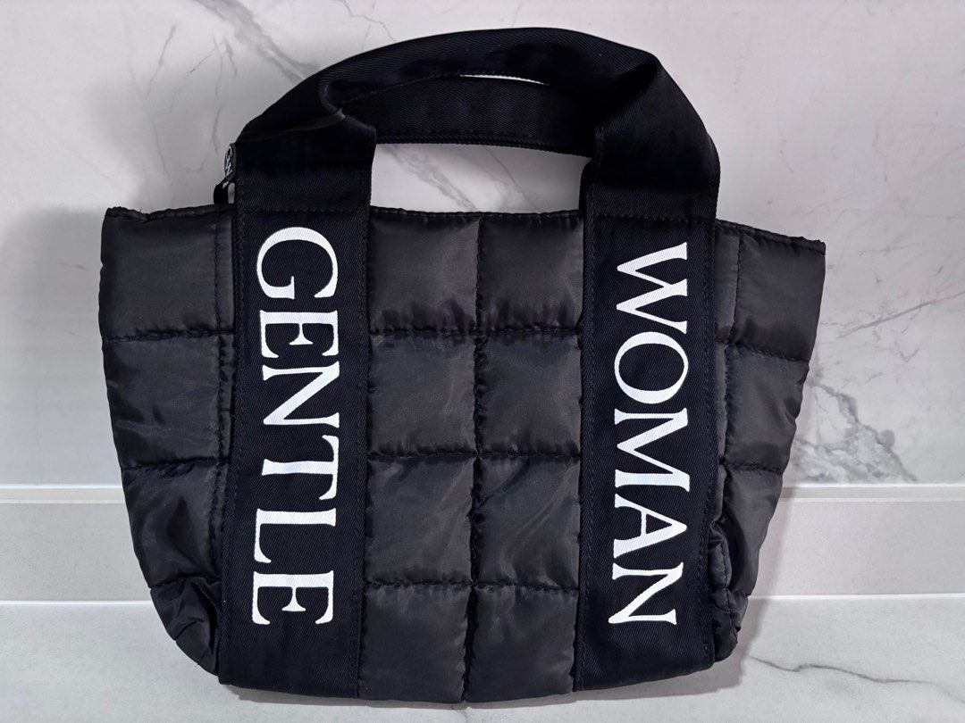 Gentlewoman Club Mini Quilted Tote Bag - Black, Women's Fashion, Bags ...