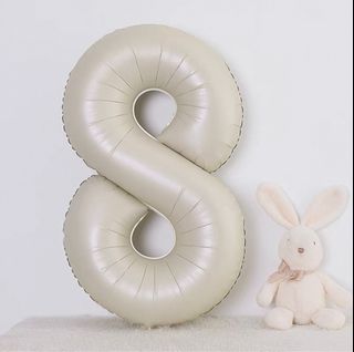 100 Number Balloons - Cream, Hobbies & Toys, Occasions & Party Supplies ...