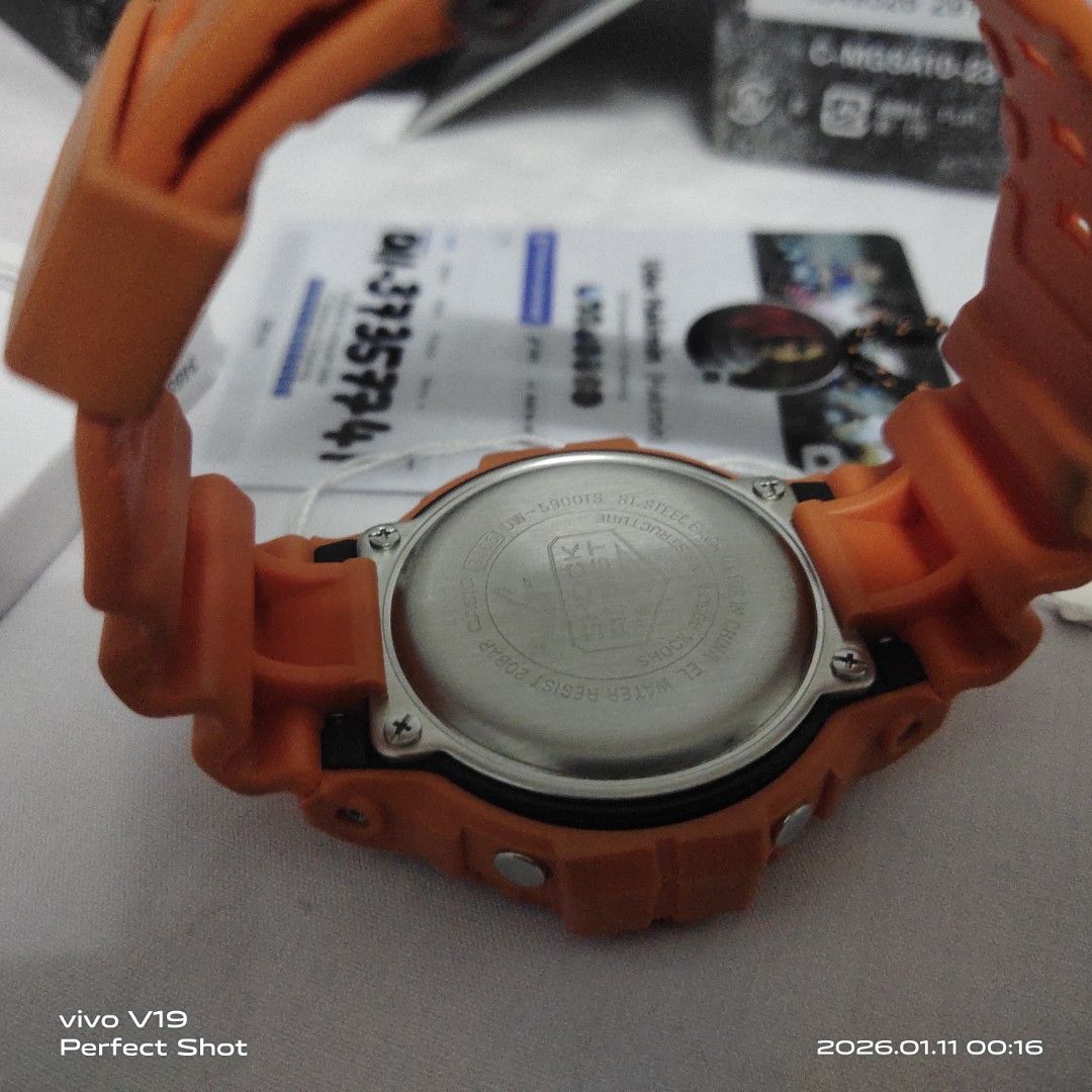 G-Shock DW5900TS Tapak Kucing Oren (Module 3465) Original DW-5900, Men ...
