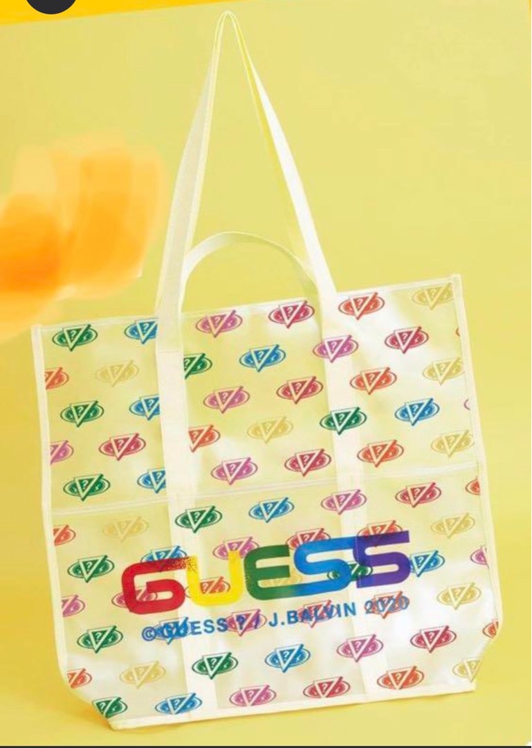 Guess x J. Balvin 2020 Beach Tote Bag, Women's Fashion, Bags & Wallets ...