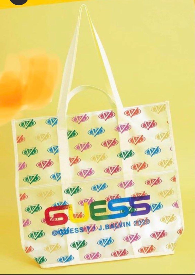 Guess x J. Balvin 2020 Beach Tote Bag, Women's Fashion, Bags & Wallets ...