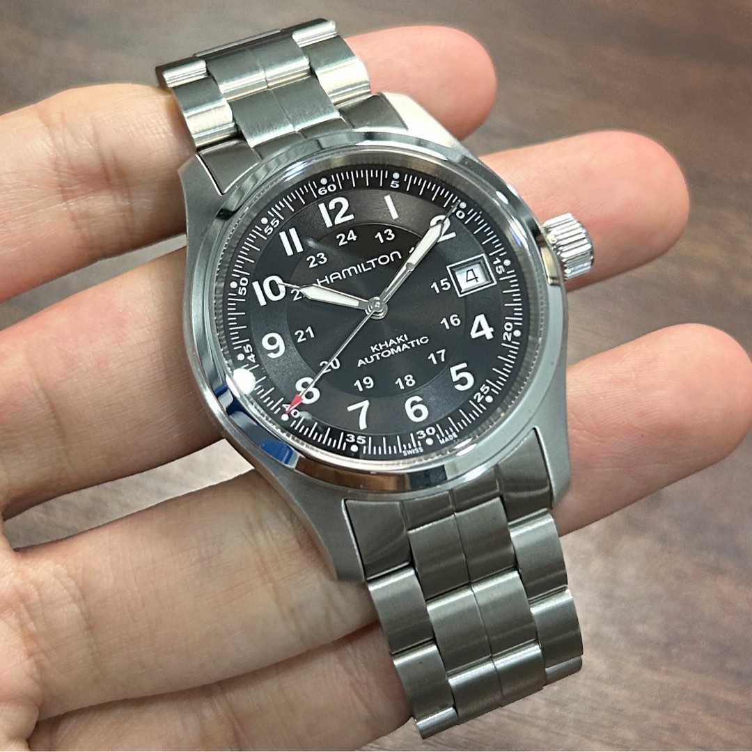 Hamilton Khaki Field 38mm Automatic Men Watch, Men's Fashion, Watches ...