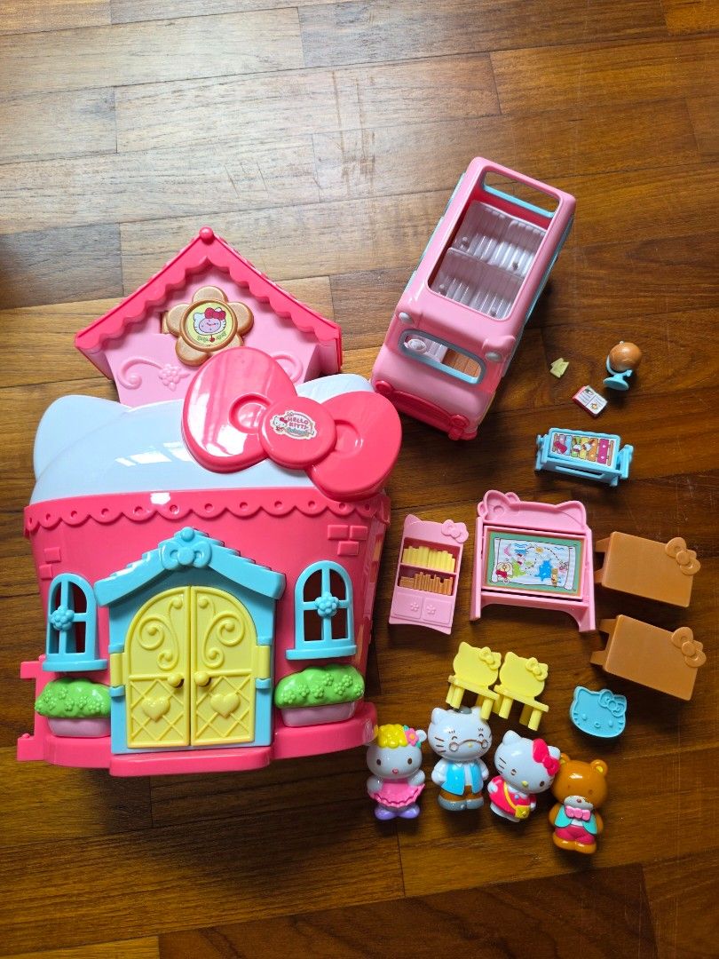 Hello Kitty Goes To School Set, Hobbies & Toys, Toys & Games on Carousell