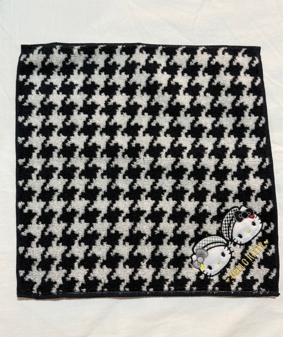 Hello Kitty Twins Monochrome Face Towel - Japan Authentic, Furniture ...
