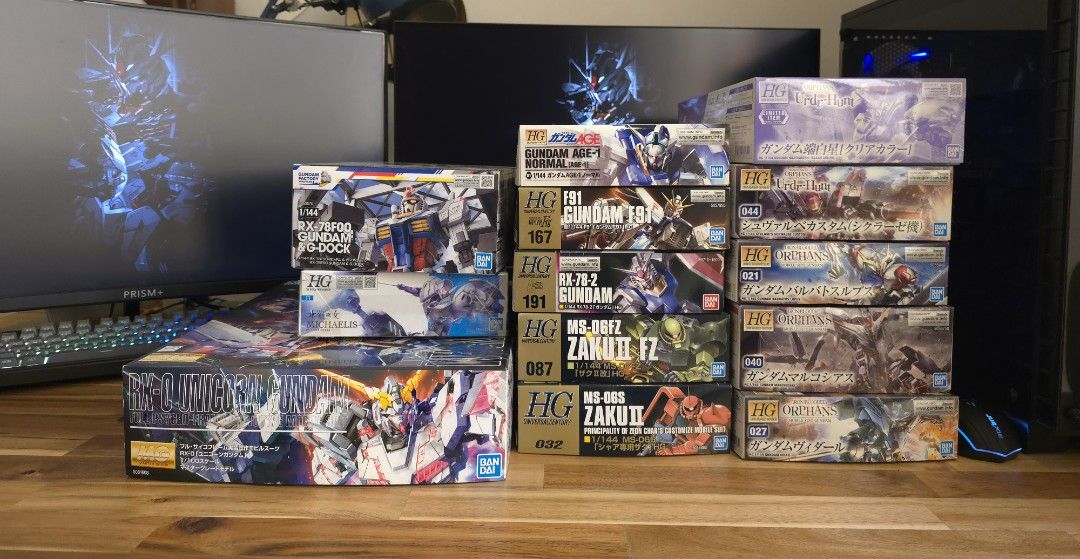 Gundam Personal collection - Including Rare discontinued models ...