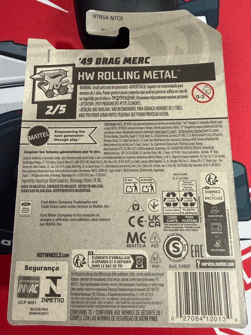 Hot Wheels '49 Drag Merc - HW Rolling Metal, Hobbies & Toys, Toys ...
