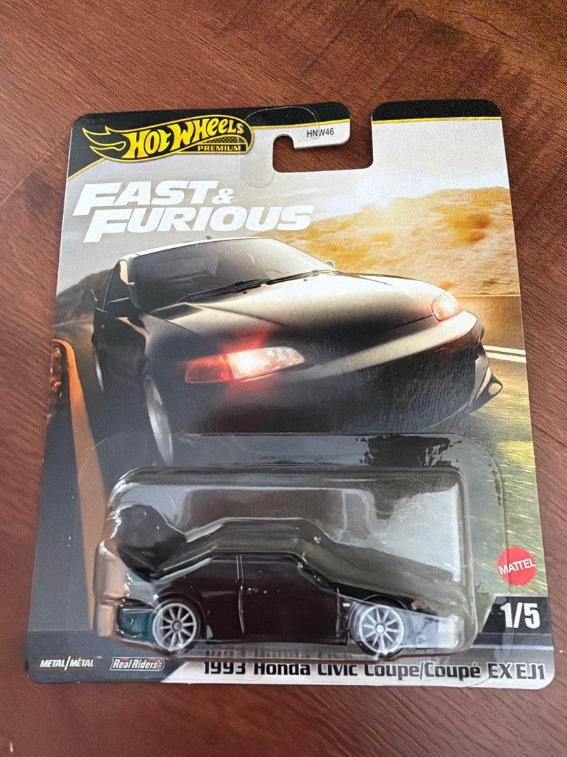 Hot Wheels Fast & Furious 1993 Honda Civic Coupe, Hobbies & Toys, Toys ...