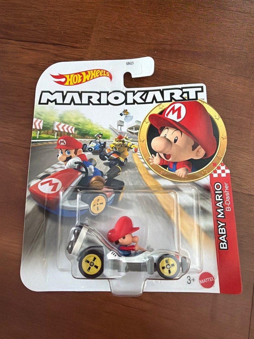 Hot Wheels Mario Kart Baby Mario B-Dasher, Hobbies & Toys, Toys & Games ...