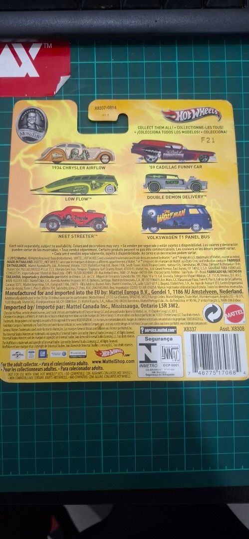 Hot Wheels The Wolfman Volkswagen T1 Panel Bus, Hobbies & Toys, Toys ...