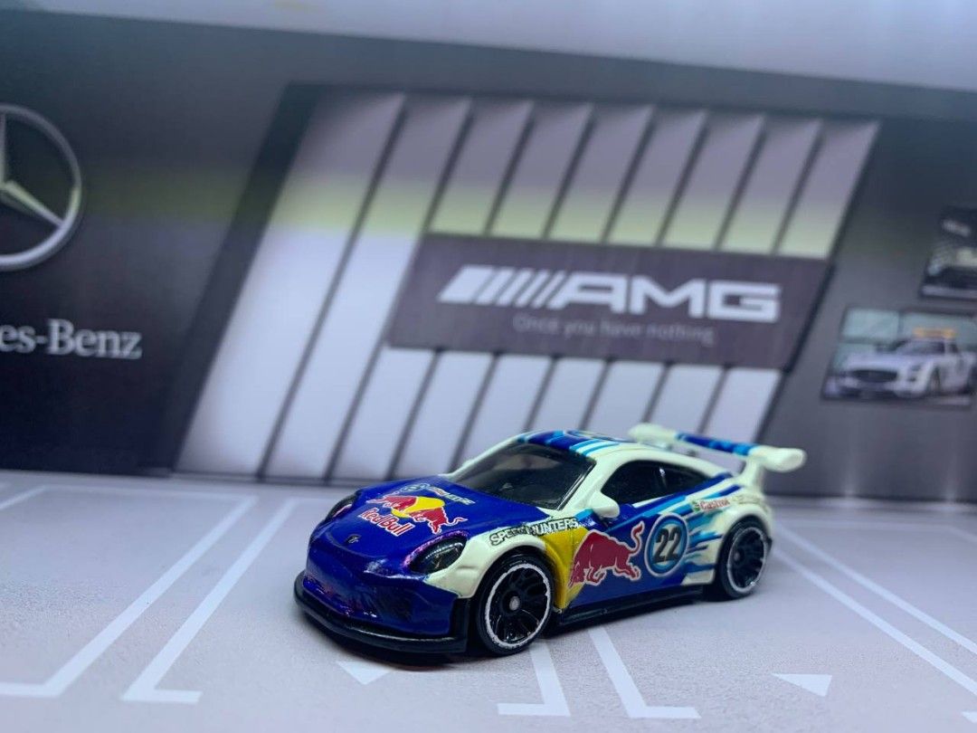 HOTWHEELS LOOSE PORSCHE 911 GT3 RS REDBULL CUSTOM (REFER GAMBAR ...