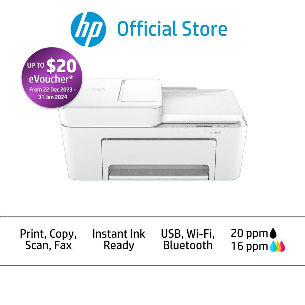 HP DeskJet Plus 4120 All-in-One Printer, Computers & Tech, Printers ...
