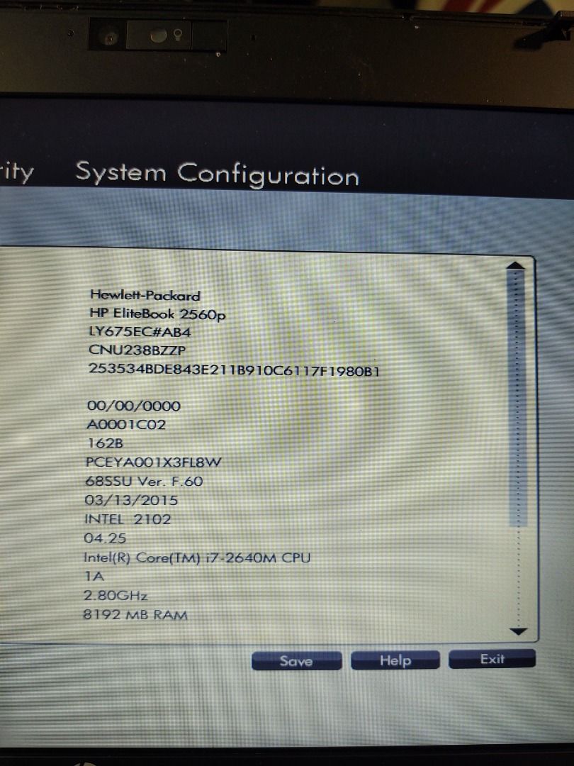 HP EliteBook 2560p i5 laptop Can Upgrade Alot Check Description ...