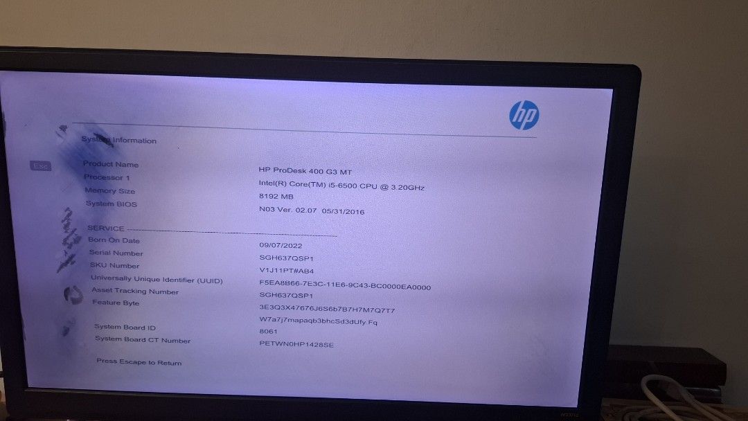 HP ProDesk 400 G3 MT Desktop Computer, Computers & Tech, Desktops on ...