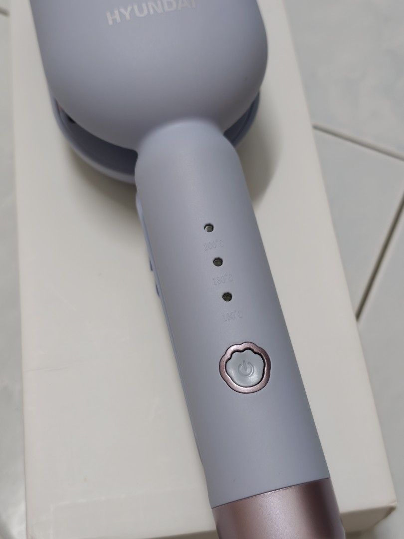 Hyundai 36mm French Curl Hair Egg Curler Cat Paw Design (Purple ...