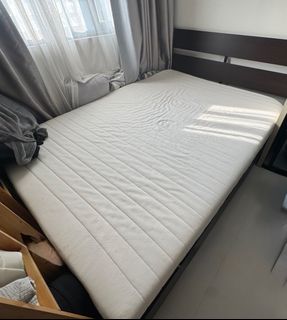 IKEA Bed Frame with Mattress, Furniture & Home Living, Furniture, Bed ...