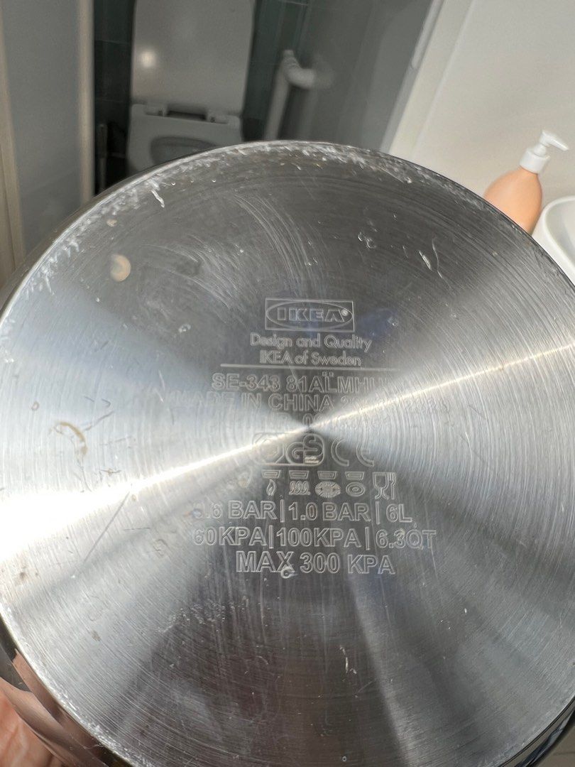 IKEA Pressure Cooker - 6L, TV & Home Appliances, Kitchen Appliances ...