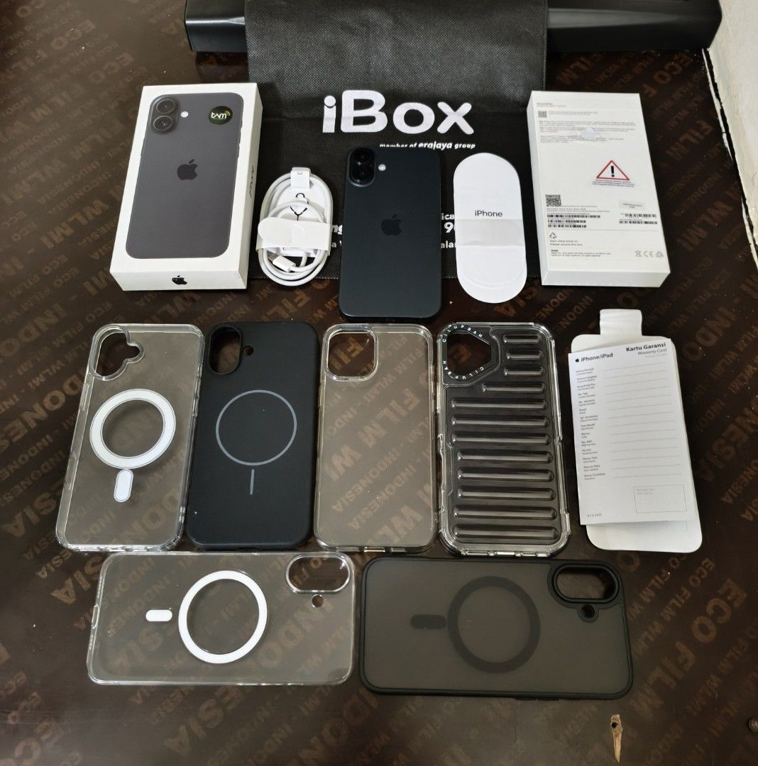 Iphone 16 Pus 128gb IBOX Resmi garansi on Oktober 2026 BH 100% Fullset ...