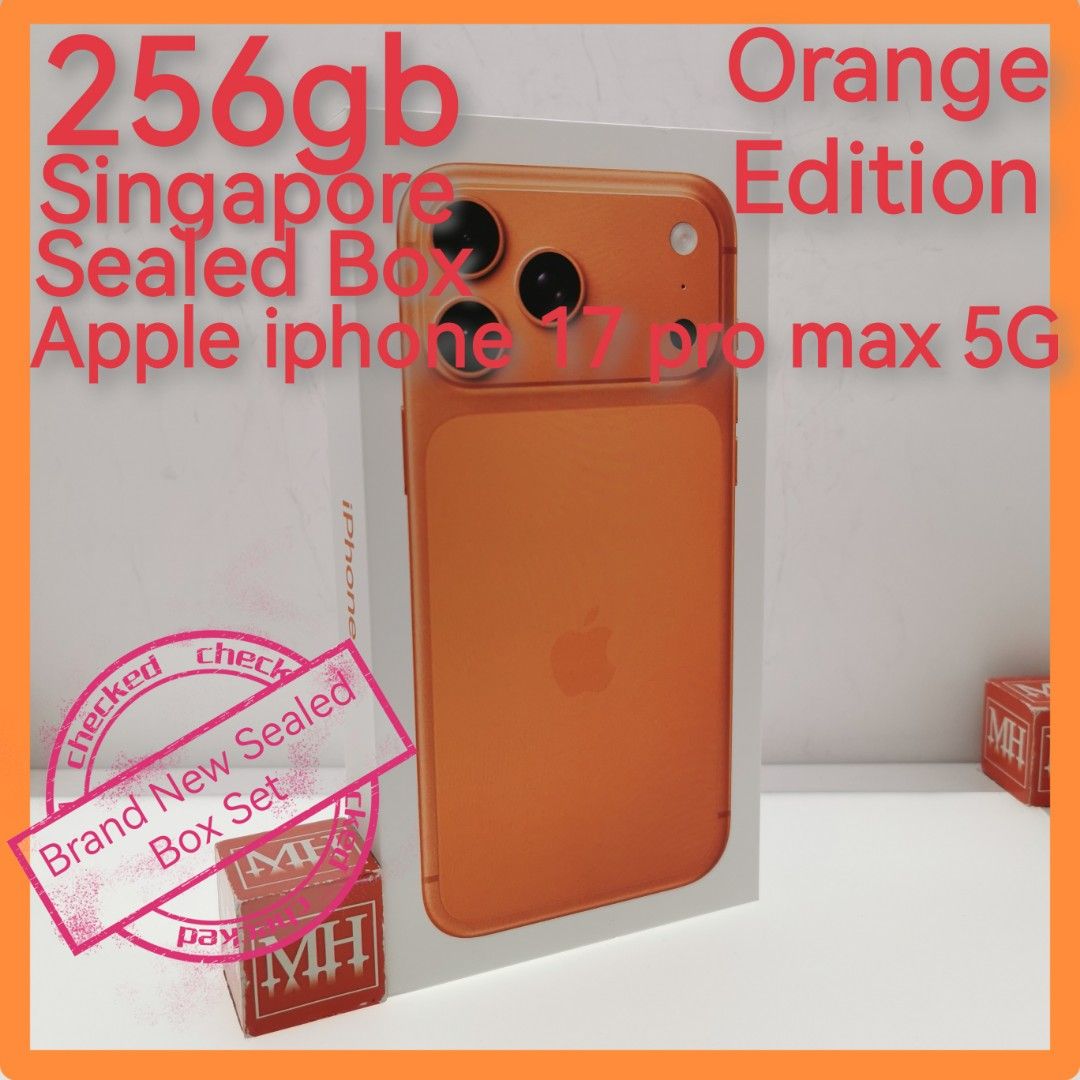 iPhone 17 Pro Max Cosmic Orange 256GB, Mobile Phones & Gadgets, Mobile ...