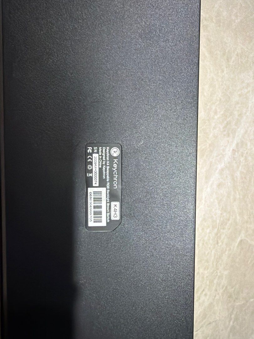 Keychron K4 swappable RGB Backlight Brown Switch, Computers & Tech ...