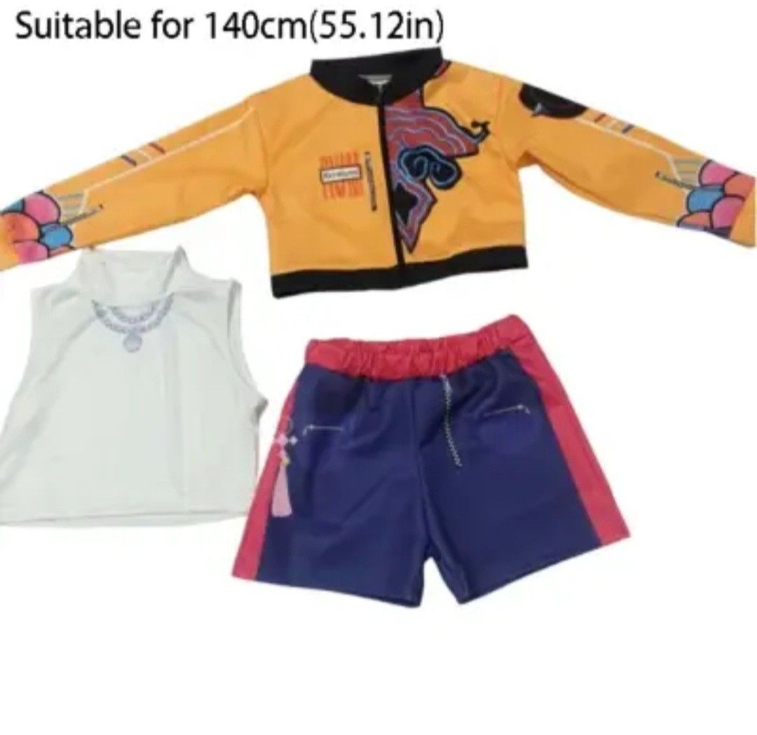 Kpop demon hunters Rumi outfit + Wig, Babies & Kids, Babies & Kids ...