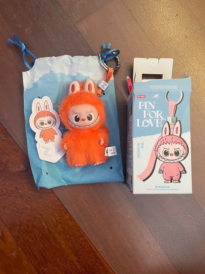 Labubu Pin for Love Letter ‘Z’, Hobbies & Toys, Toys & Games on Carousell