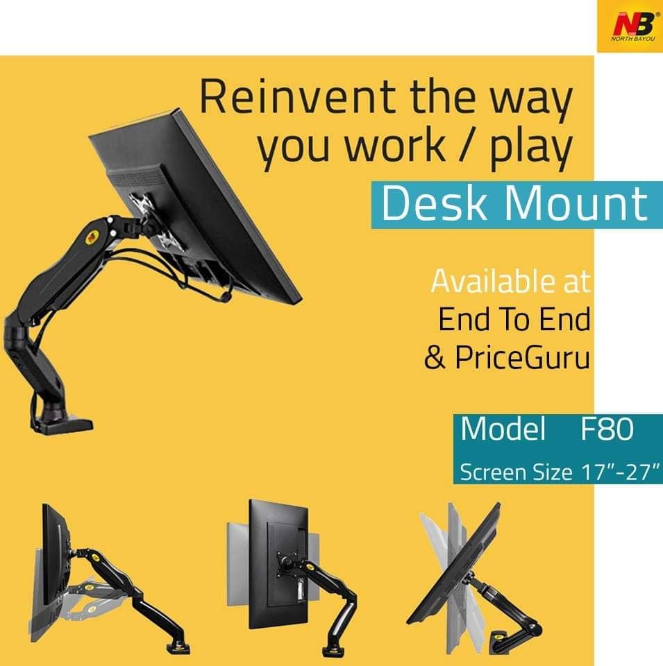 Latest (2026) North Bayou F80 Single Gas Arm Mount, Computers & Tech ...