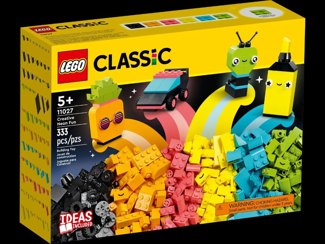 LEGO Classic 11027 Creative Neon Fun Building Toy, Hobbies & Toys, Toys ...