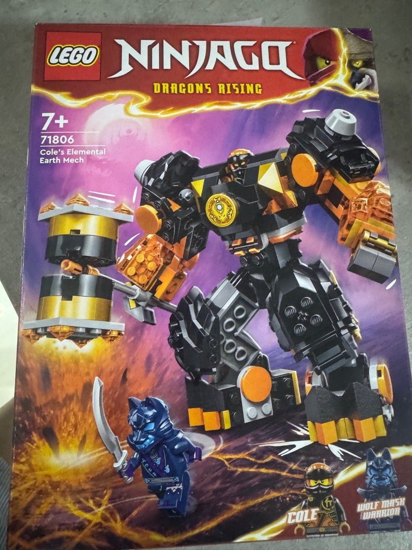 LEGO Ninjago Cole’s Elemental Earth Mech (71806), Hobbies & Toys, Toys ...