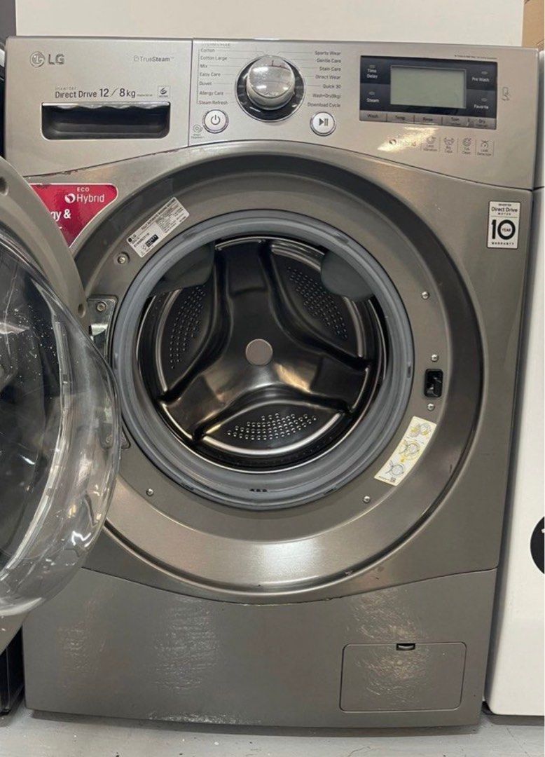 LG Direct Drive 12/8kg Eco Hybrid Washing Machine, TV & Home Appliances ...