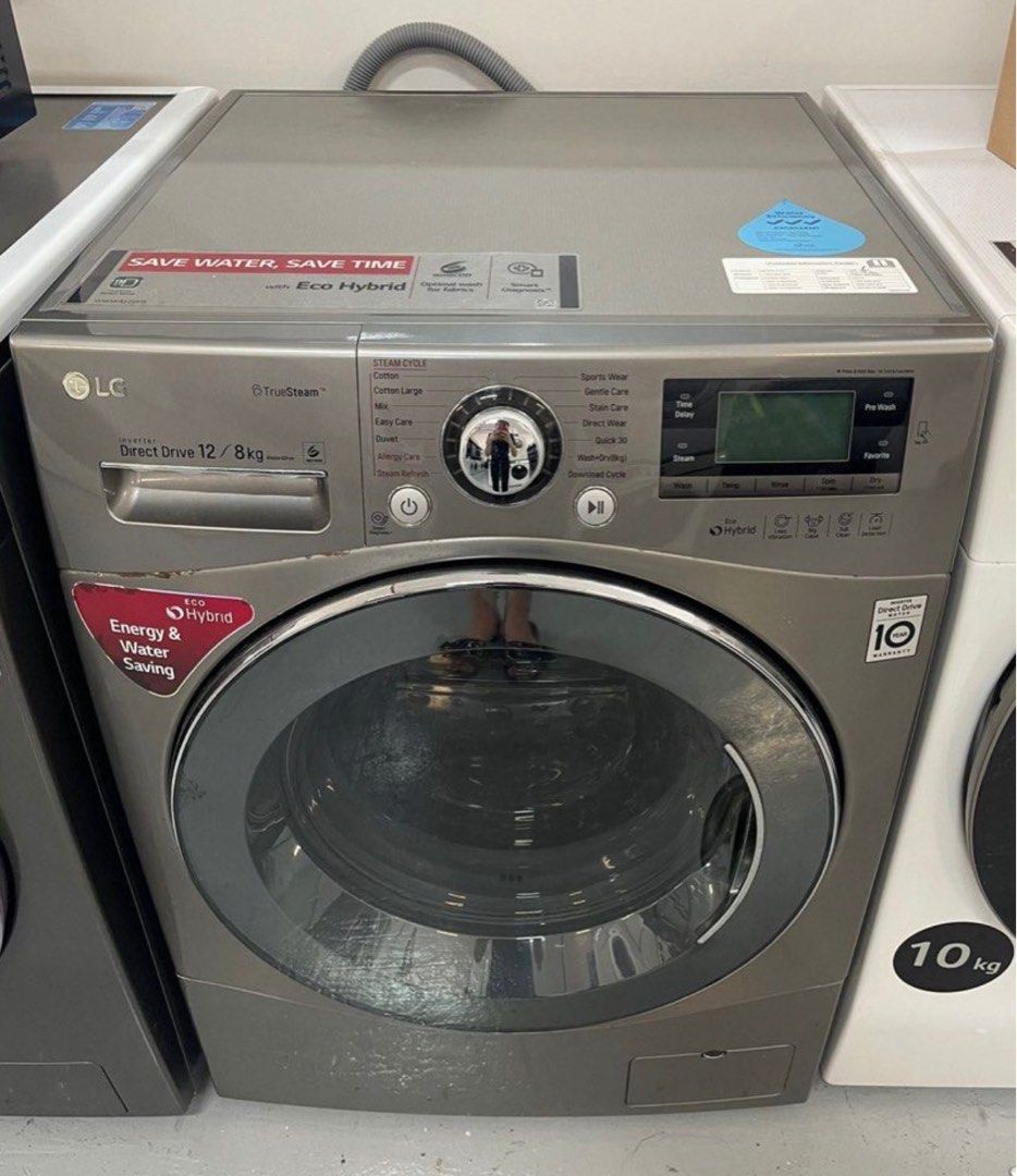 LG Direct Drive 12/8kg Eco Hybrid Washing Machine, TV & Home Appliances ...