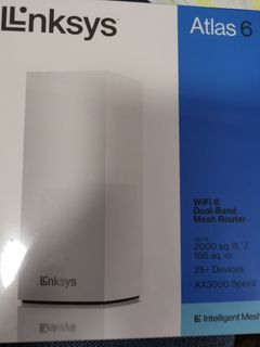 Linksys Atlas 6 AX3000 Dual-Band Mesh Router, Computers & Tech, Parts ...