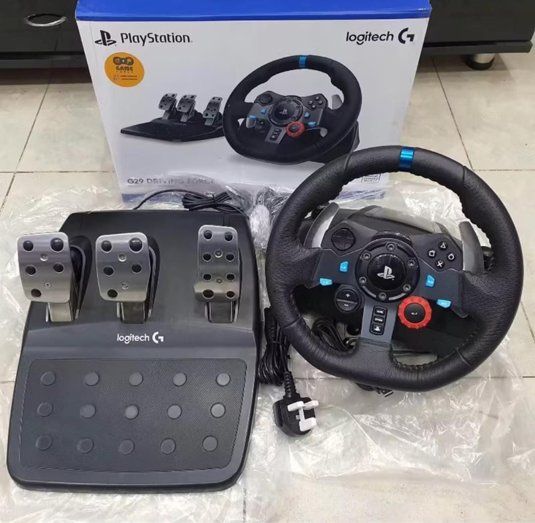 Logitech G29 Driving Force Racing Wheel, Video Gaming, Gaming ...