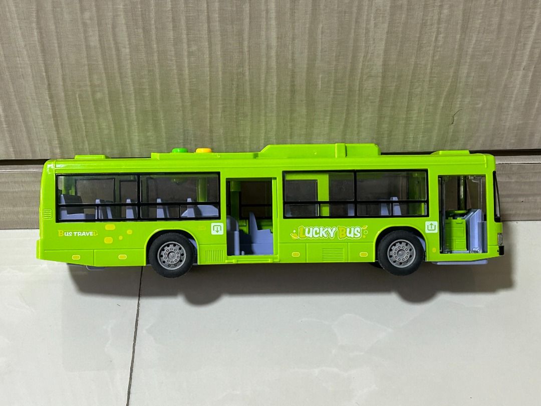 Lucky Bus Toy - City Service Bus (School bus with lights and sound ...