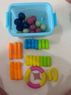 Magnetic Building Blocks Set with Letters, Hobbies & Toys, Toys & Games ...