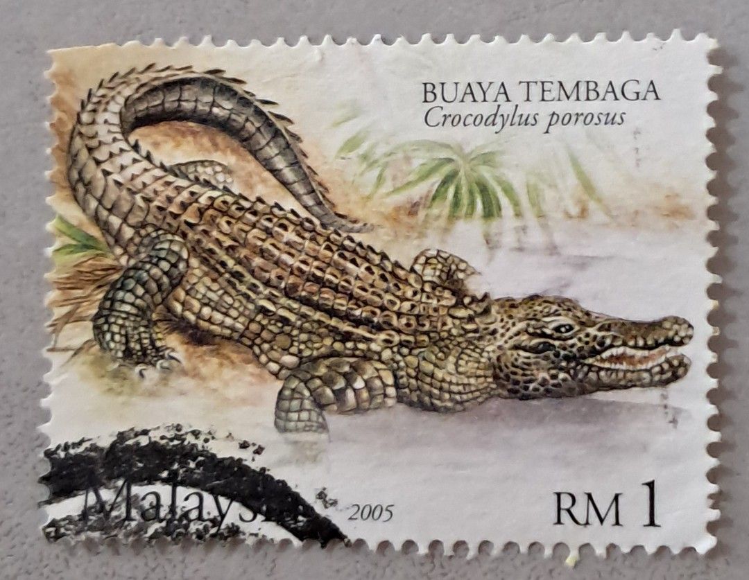 Malaysia 2005 Crocodile Stamp - RM 1, Hobbies & Toys, Memorabilia ...
